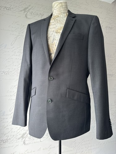 Mens Grey Next Suit Jacket Woolmark Wool Blend Size 38R/96.5cms | eBay