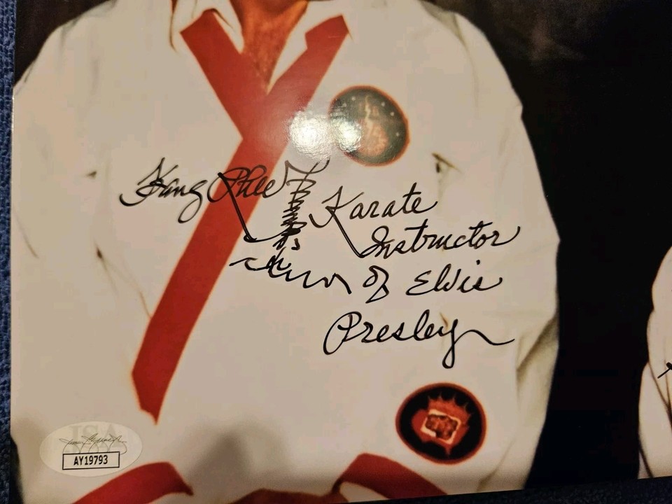 Elvis Presley 8x10 Color Photo Autographed By Master Kang Rhee With JSA ...