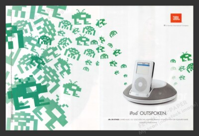 JBL iPod MP3 Player 2000s Print Advertisement (2 Pages) 2005 | eBay