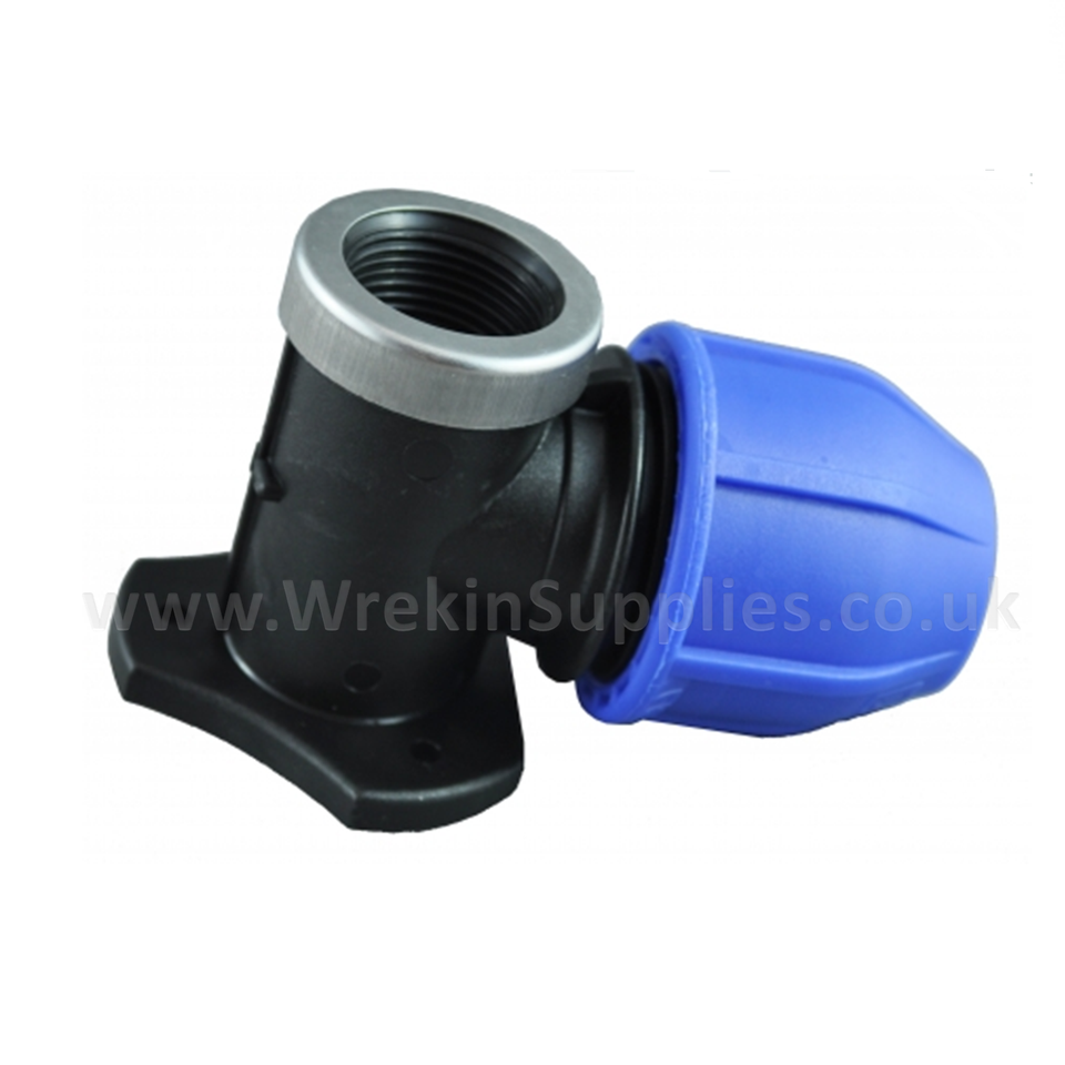 MDPE Plastic Compression Fitting 20mm O/D Polypipe LDPE Water Pipe WRAS ...