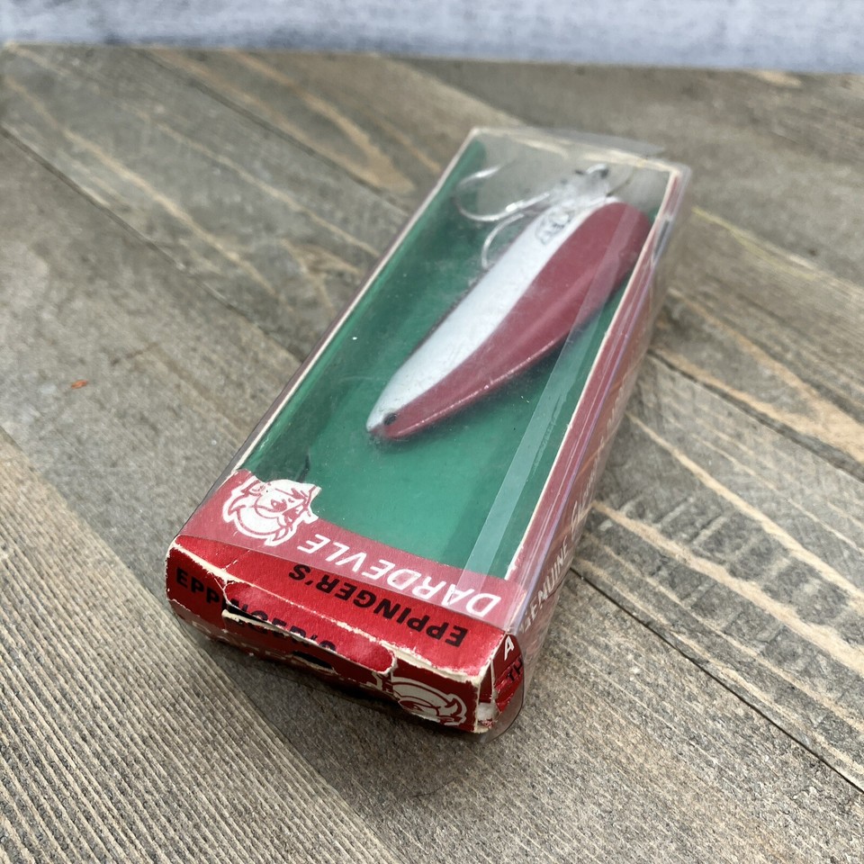 Vintage Eppinger Daredevil Original Spoon Fishing Lure Mint In Box | eBay