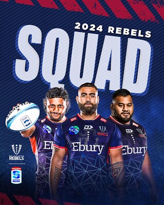 MELBOURNE REBELS RUGBY TEAM PLAYER POSTER, FREE POST, BARGAIN | eBay ...