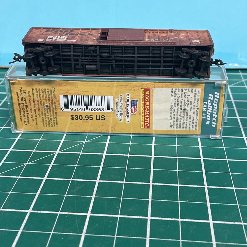 New! N-Scale MT 025-44-436 50’ Rib Side Box Car BN Ex Railbox Weathered $ 30.95 | eBay