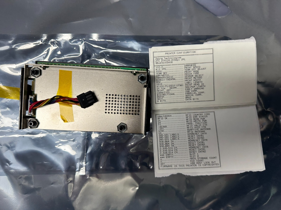 P1058930-500A Zebra ZT410, ZT420, ZT411, ZT421 RFID Module USA & Canada ...