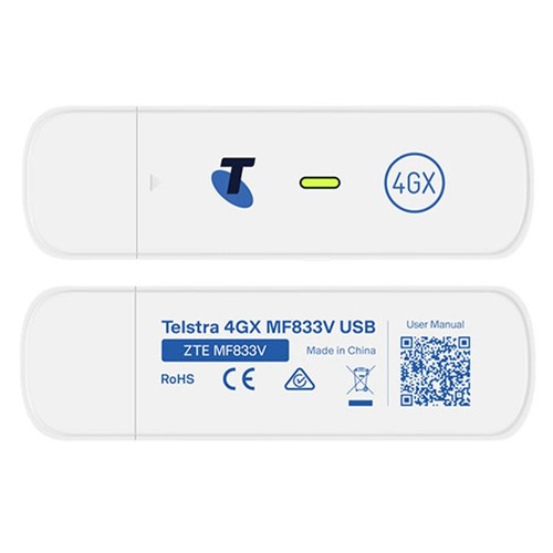 TELSTRA 4G 4GX PREPAID USB MODEM HOTSPOT MOBILE BROADBAND MF833V DONGLE ...