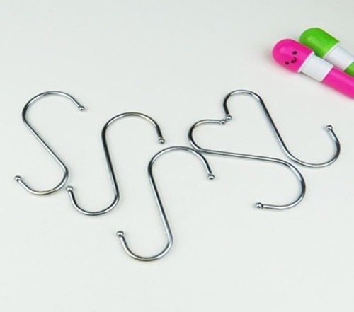 100Pcs Metal S-Shaped Pot Rack Hooks 83mm Long | eBay