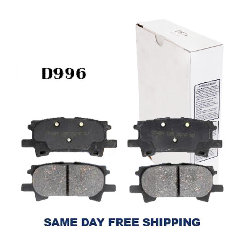D996 Ceramic Rear Brake Pad For Lexus RX330, RX350, RX400H, Toyota ...