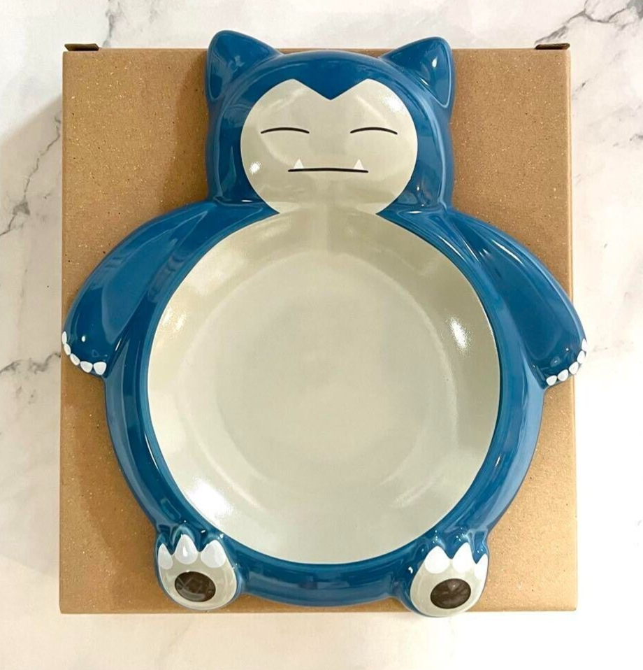 NEW !! Pokemon Cafe SNORLAX Ceramic Plate Pokémon Center Japan Official ...