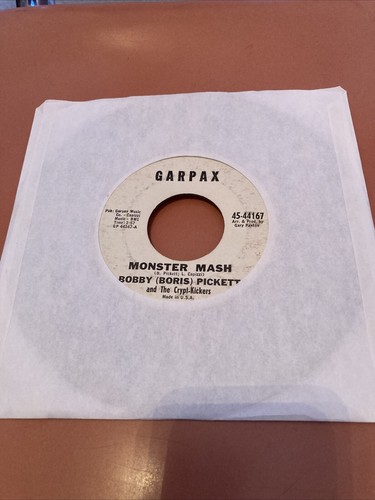 BOBBY BORIS PICKETT -Monster Mash Vinyl 45 Record Carpax Records | eBay