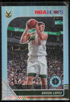 2019-20 Raw Brook Lopez Milwaukee Bucks #106 Silver Holo Prizm | eBay
