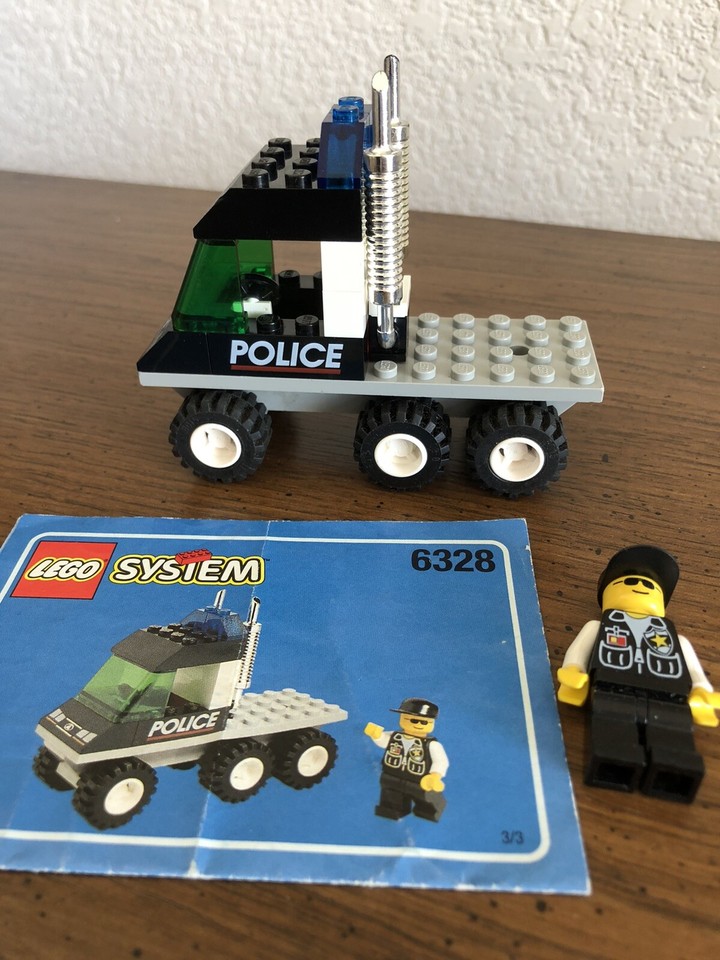 LEGO Vintage 6328 POLICE HELICOPTER TRANSPORT all 3 Instructions ...