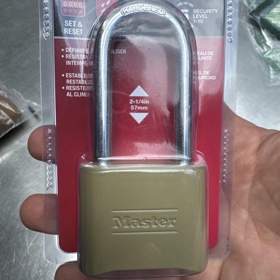 Master Lock Set-Your-Own Combination Lock, 2-1/4-Inch Shackle, 2-Inch ...