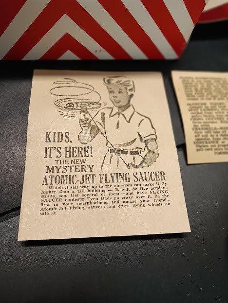Vintage 1950's ATOMIC JET Tin FLYING SAUCER Helicopter Gyro Toy by ...