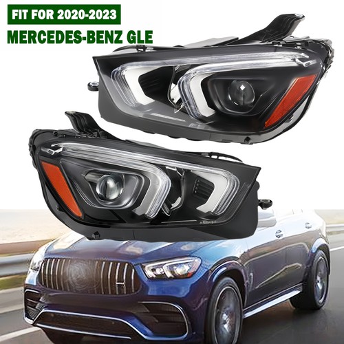 LH&RH LED Headlight Headlamp For 2020-2022 2023 Mercedes-Benz GLE ...