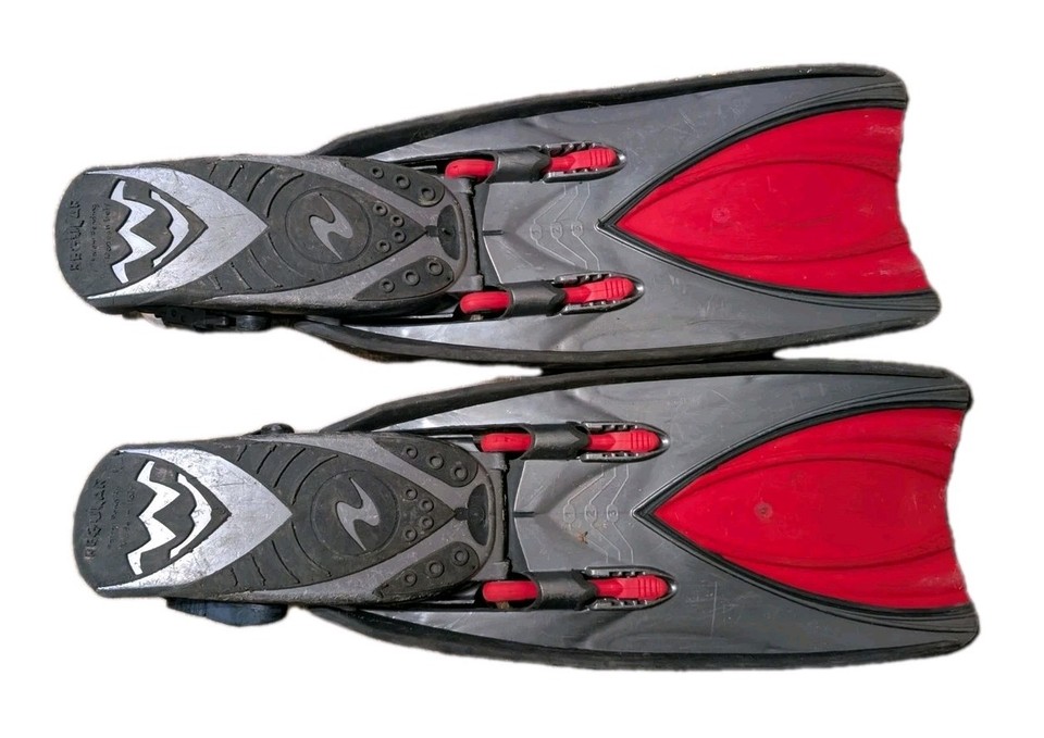 One Set left!! Aqua Lung Pro Sling Shot Diving/Snorkel Fins w ...