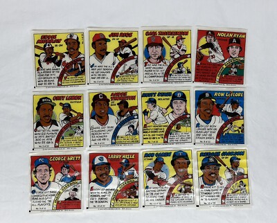 1979 Topps Baseball Comic Bubble Gum Wrappers 1-33 Set Minty | eBay