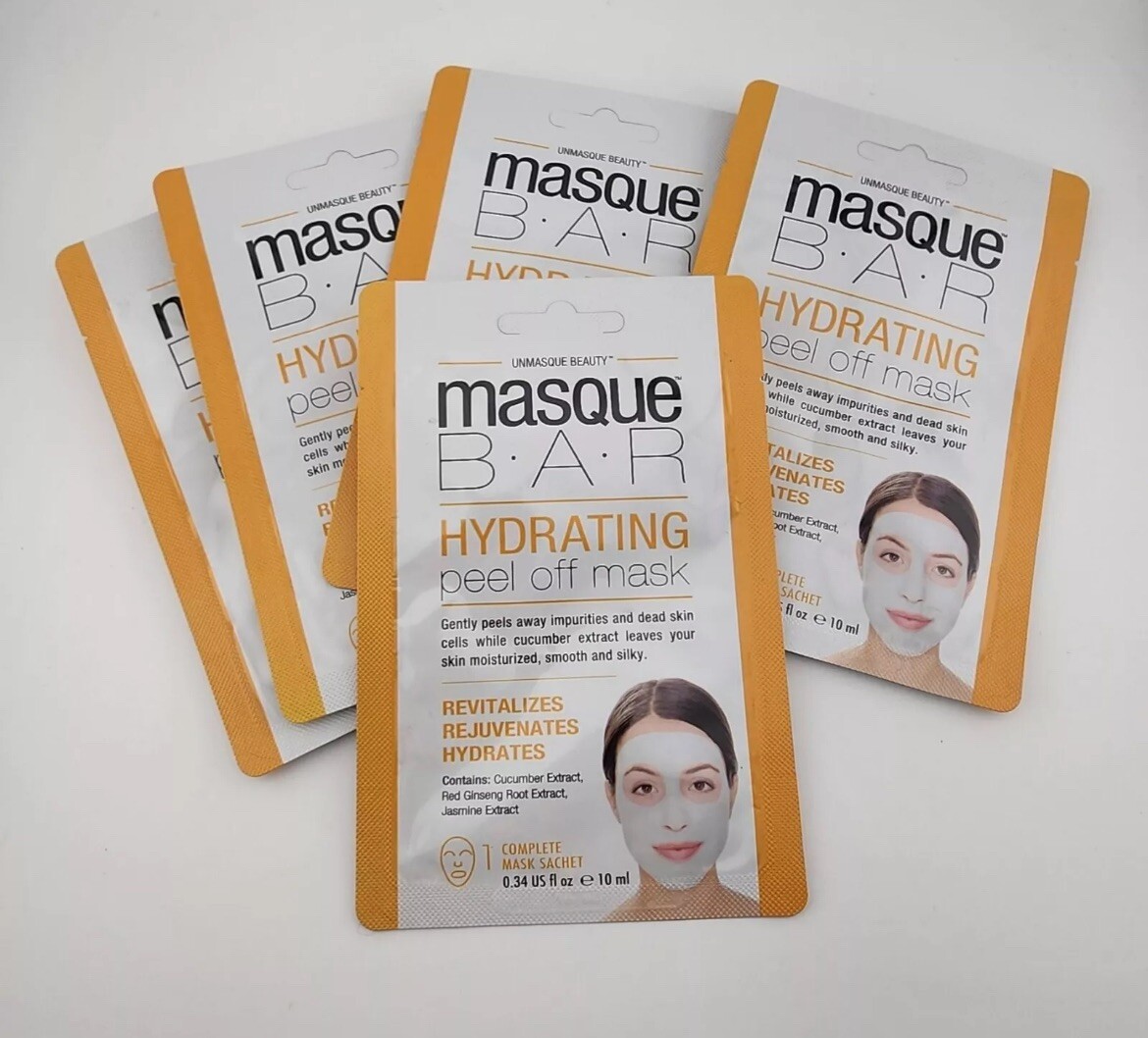 5 Pouches Of Masque Bar Hydrating Face Sheet Facial Masks Moisturizing ...