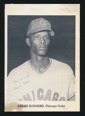 1962 Jay Publishing 5x7 Photo -ANDRE RODGERS (Chicago Cubs) *Autograph ...