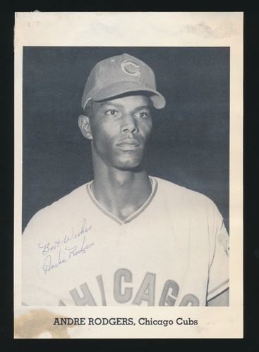 1962 Jay Publishing 5x7 Photo -ANDRE RODGERS (Chicago Cubs) *Autograph ...