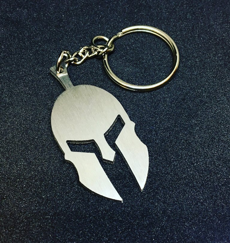 Spartan Helmet Key Chain Silver | eBay