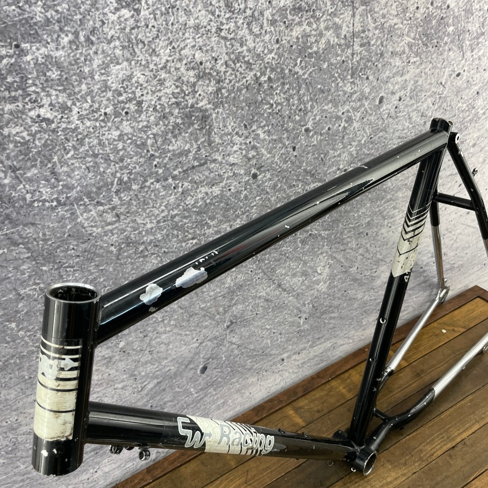 Vintage CW Racing Frame 21 In 80s MTB Cafe Cruiser Black Steel BMX ...