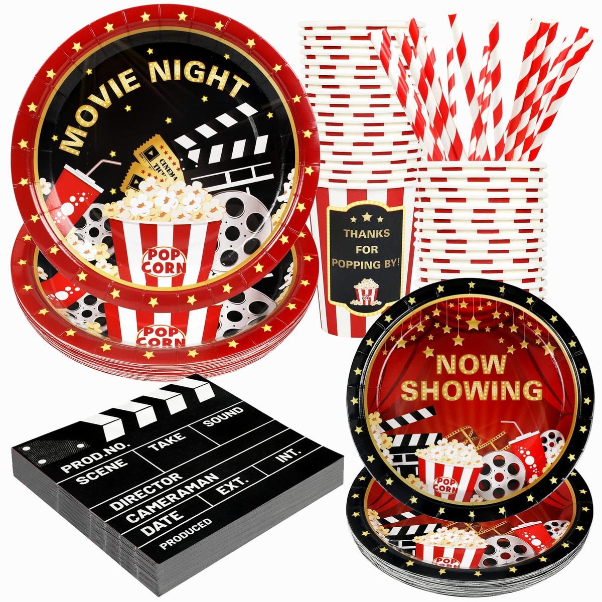 Hollywood Theme Party Paper Movie Night Themed Party Decorations