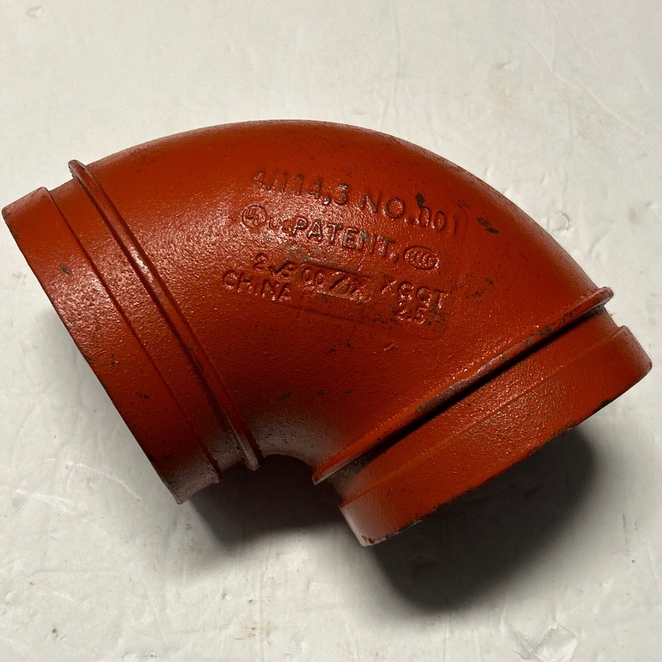 Victaulic Firelock No. 001 4/114.3 90 Degree Elbow Fitting 4” - NEW | eBay
