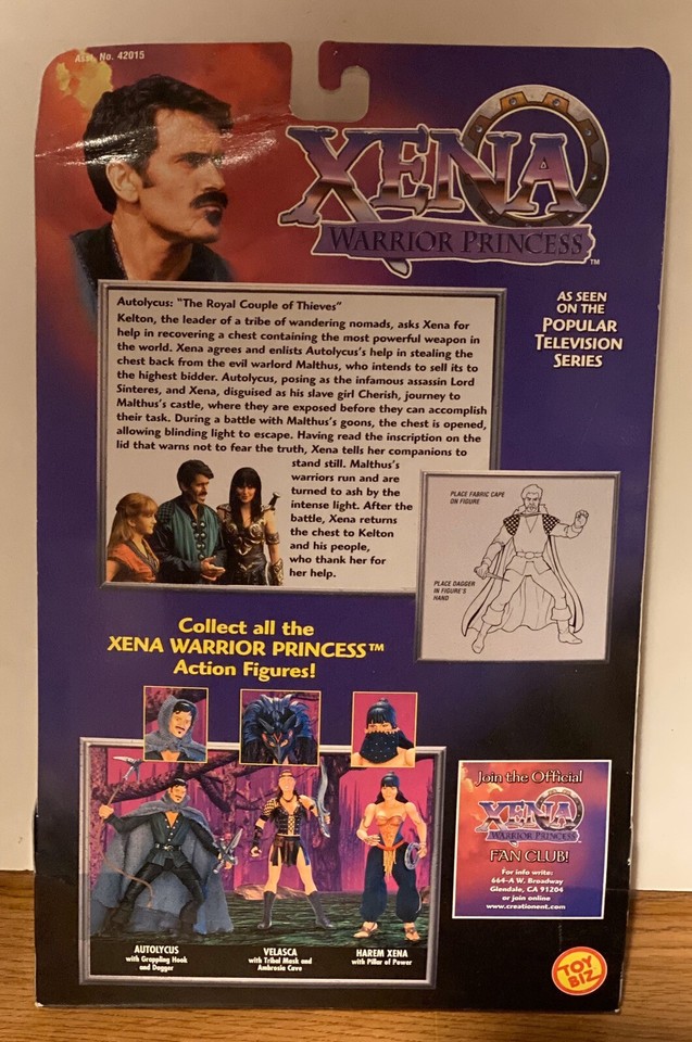 Xena Warrior Princess King of Thieves Autolycus Action 6'' Toybiz ...