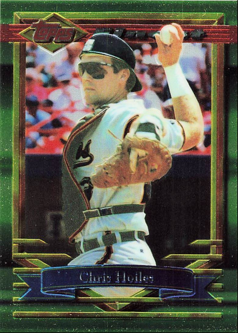 1994 Topps Finest Preproduction Chris Hoiles Baltimore Orioles #141 | eBay