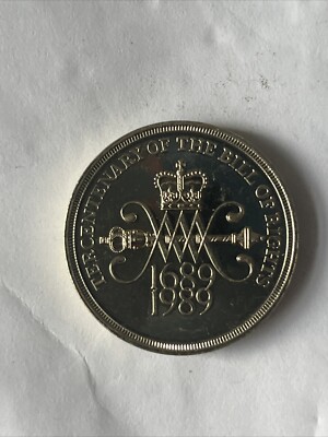 1989 Tercentenary of the Bill of Rights £2 Two Pound Coin 1689-1989 ...