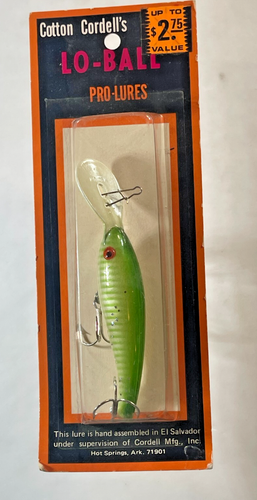 NOS Vintage Cotton Cordell Lo-Ball Pro Lures Medium Diver Christmas ...