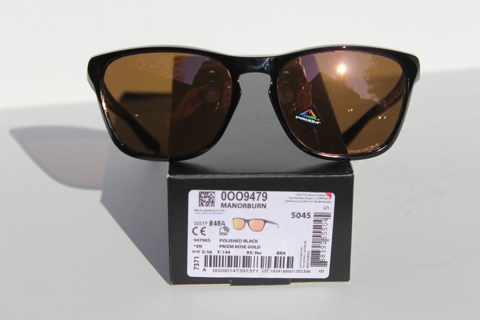 OAKLEY Manorburn Sunglasses Polished Black/Prizm Rose Gold NEW OO9479 ...