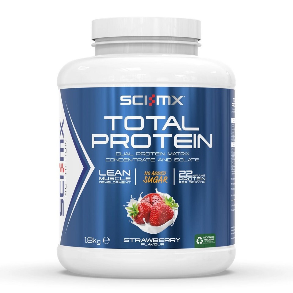 Sci-MX Total Whey Protein Powder & Isolate Blend Amino Acids BCAA 450g ...