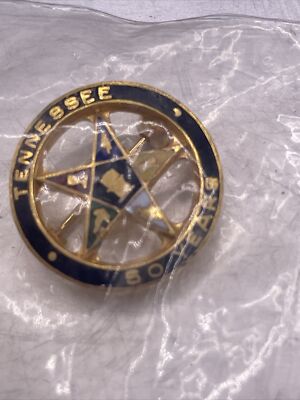 Vintage Order of the Eastern Star OES Gold & Enamel Tennessee 50 Year ...