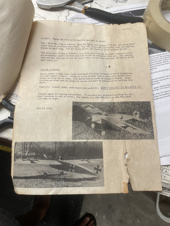 Original BUSA Eindecker ( 3 channel by Walt Moucha ) | eBay