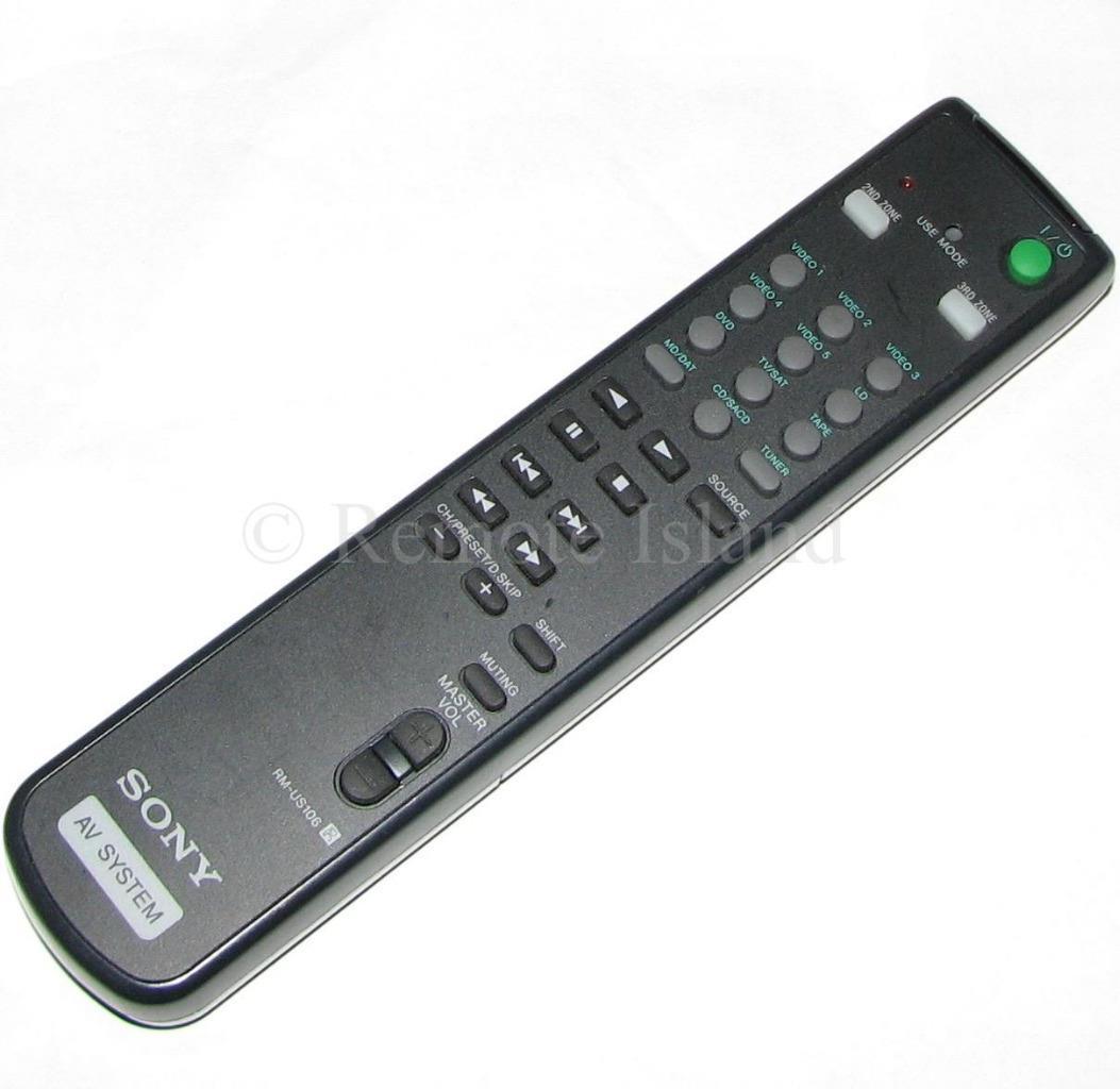 Sony OEM Rm-us106 Remote Control Original Str-da3000es Da5000es ...