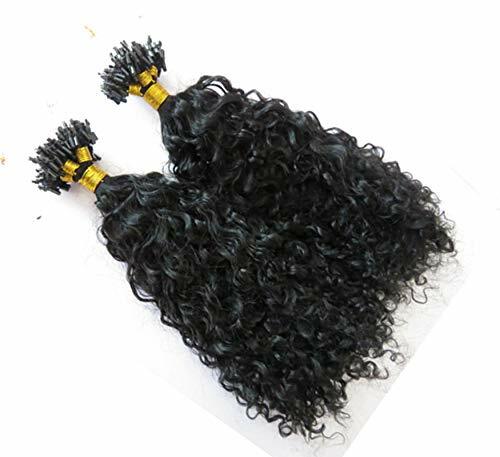 Natural Curly Micro Loop Human Hair Extension Micro Beads Ring Hair ...