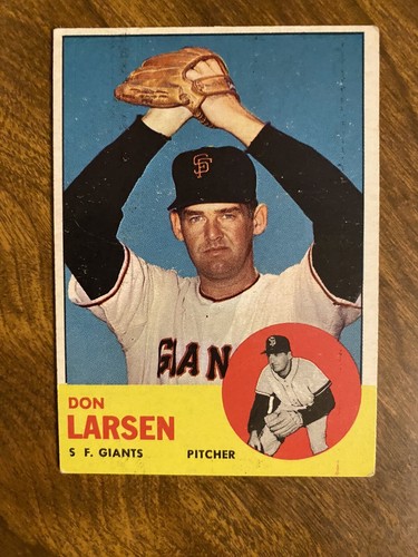 1963 Topps Baseball. Don Larson Card #163 VG/EX | eBay