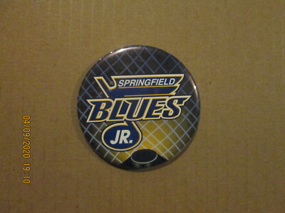 NAHL Springfield Jr.Blues Vintage Circa 1990's Team Logo Hockey Pinback ...