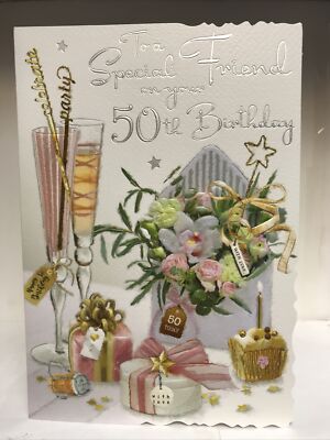 Special Friend 50th Birthday Greeting Card | eBay