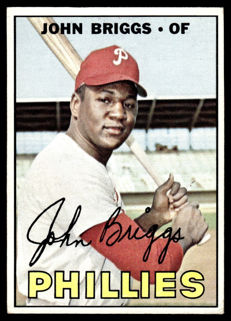 1967 Topps Baseball Card John Briggs Philadelphia Phillies #268 EX+ | eBay