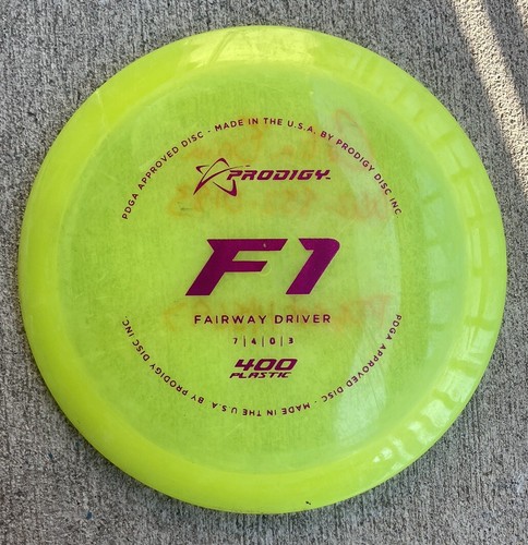 Prodigy F1 Overstable Fairway Driver 400 Plastic 170g Neon 9.25/10 Golf ...