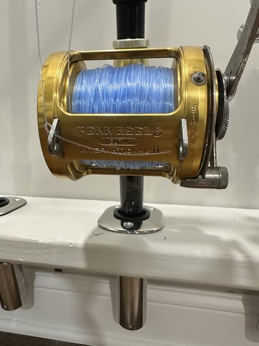 Penn International II 50TW Lever Drag Saltwater Reel Very Good+ W/Clamp ...