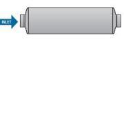 M090544 Donaldson MUFFLER | 4 in Outlet | 4 in Inlet | Aftermarket ...