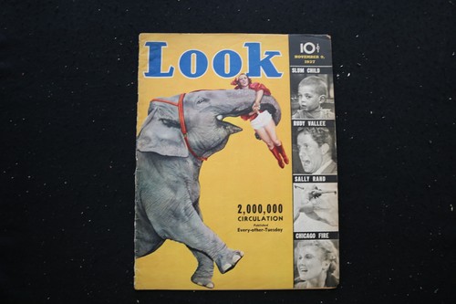 1937 NOV 9 LOOK MAGAZINE - RUDY VALLEE - SALLY RAND COVER - E 10765 | eBay