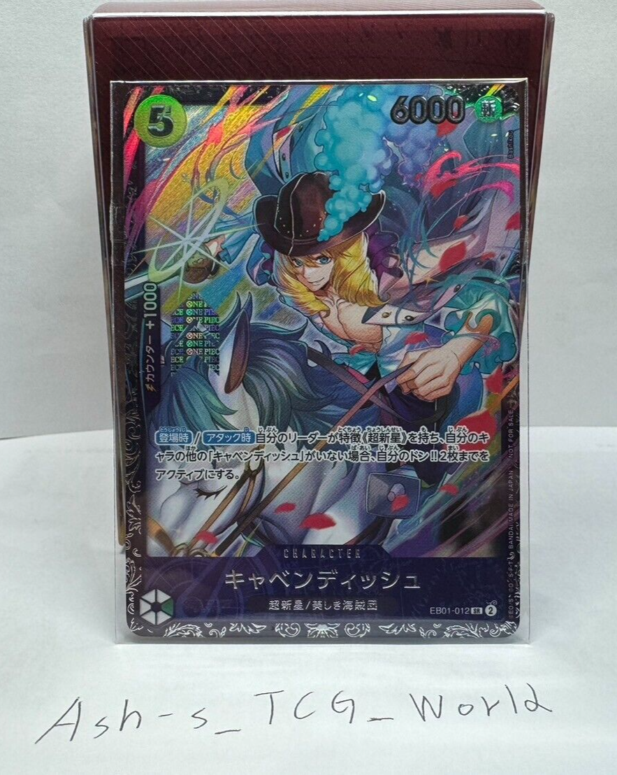 ONE PIECE Card Cavendish EB01-012 Flagship Battle Best 8 Prize Promo ...