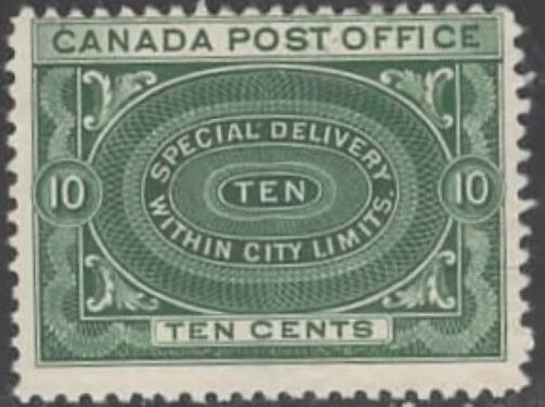 Canada Scott #E1, Mint Never Hinged Special Delivery | eBay