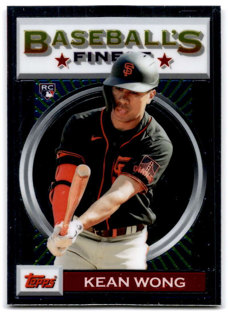 2020 Topps Finest Flashbacks #129 Kean Wong RC Rookie San Francisco ...