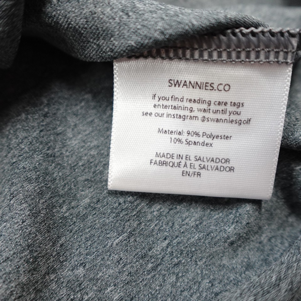 Swannies Performance Dunnaway 1/4 Zip Grey Lightweight Soft Stretch Men ...