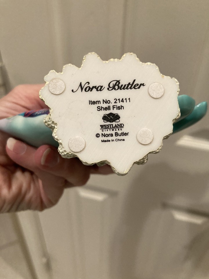 Nora Butler SHELL FISH Figurine 4.25” Tall Westland Giftware #21411 ...